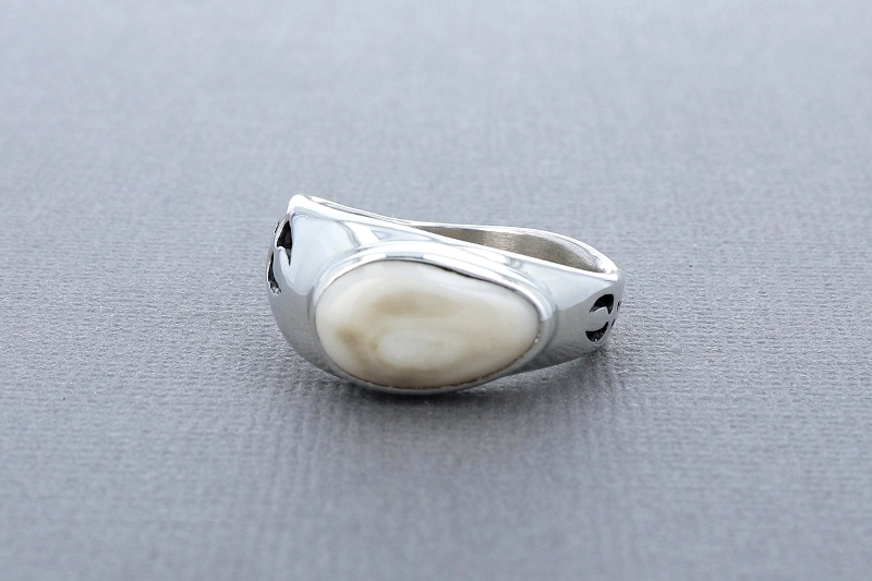 Unisex Elk Ivory Ring