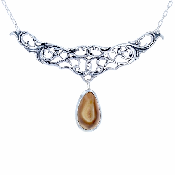 Elk Ivory Necklace Sterling Silver