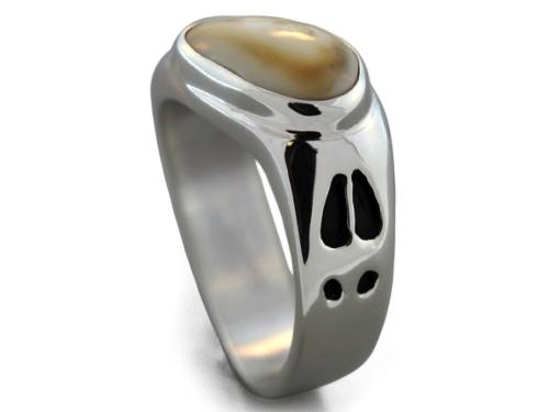 Gents Elk Ivory Ring